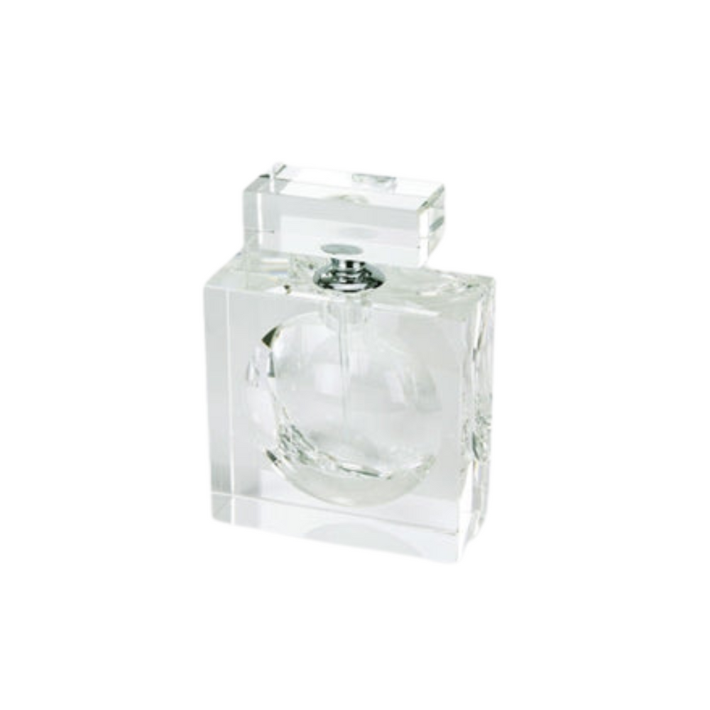 Crystal Glass Square Sphere Perfume Bottle | Maison & Tavola