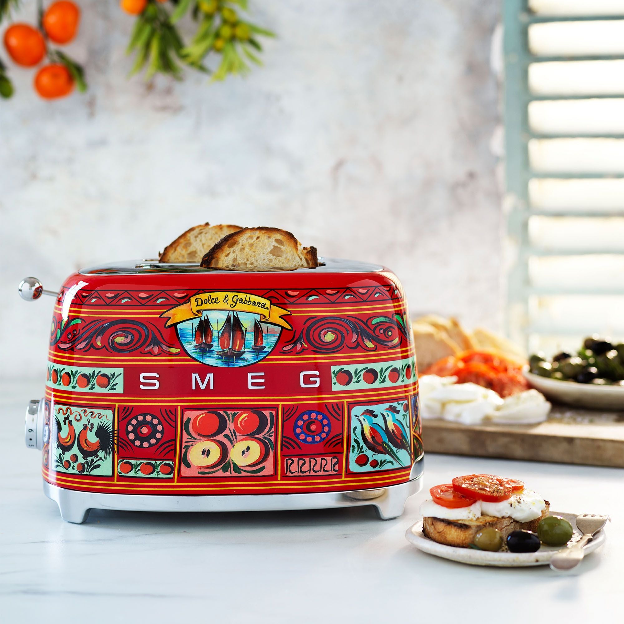 Dolce & Gabbana x SMEG - Sicily Is My Love Retro Style Toaster | Maison ...