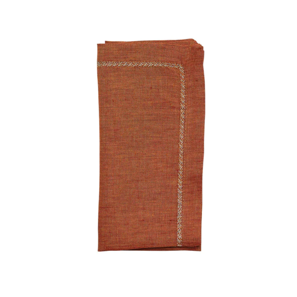 Kim Seybert Classic Napkin in Rust - Set of 4 | Maison & Tavola