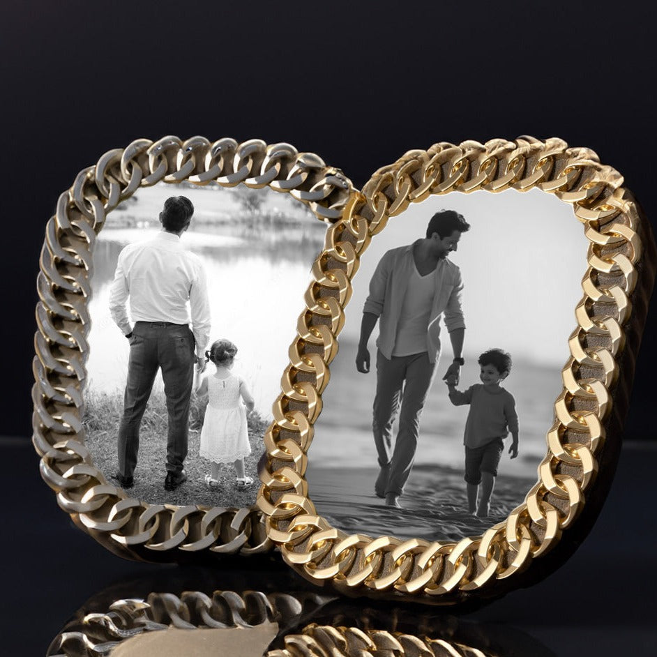 Cuban Link Frame - Gold | Maison & Tavola