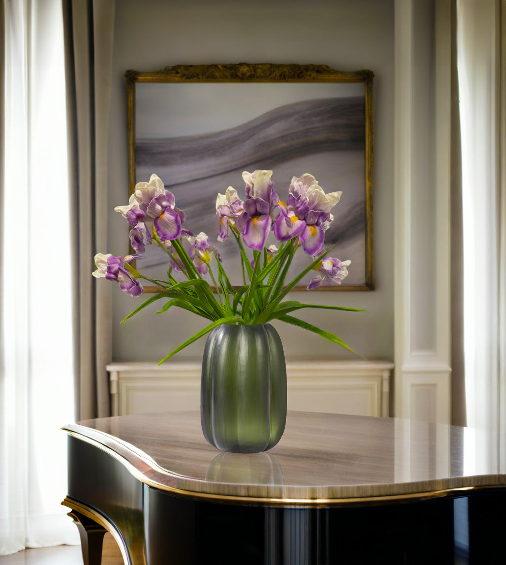Guaxs Lalibela Vase - Black / Steel Grey | Maison & Tavola