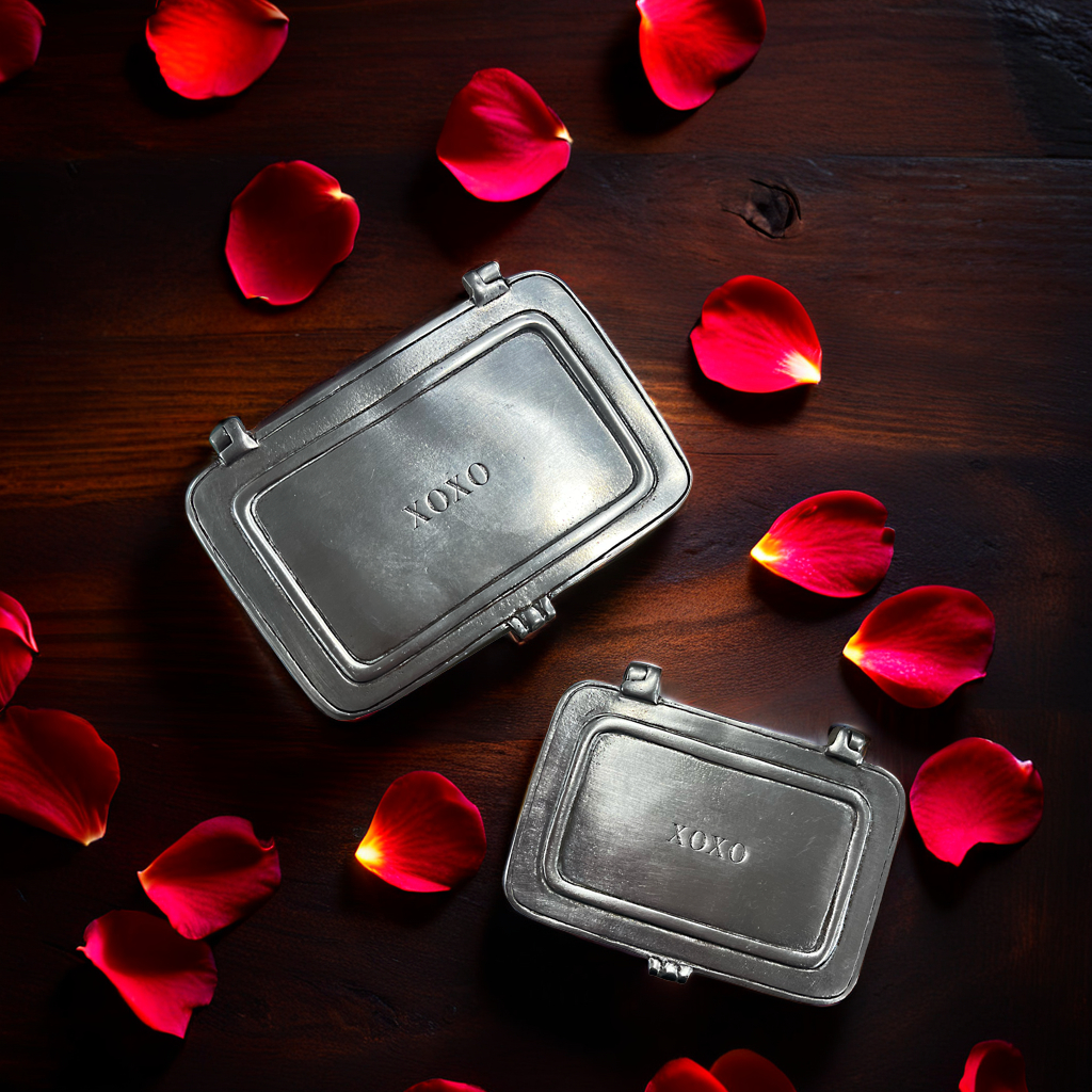 Pewter XOXO Box | Maison & Tavola